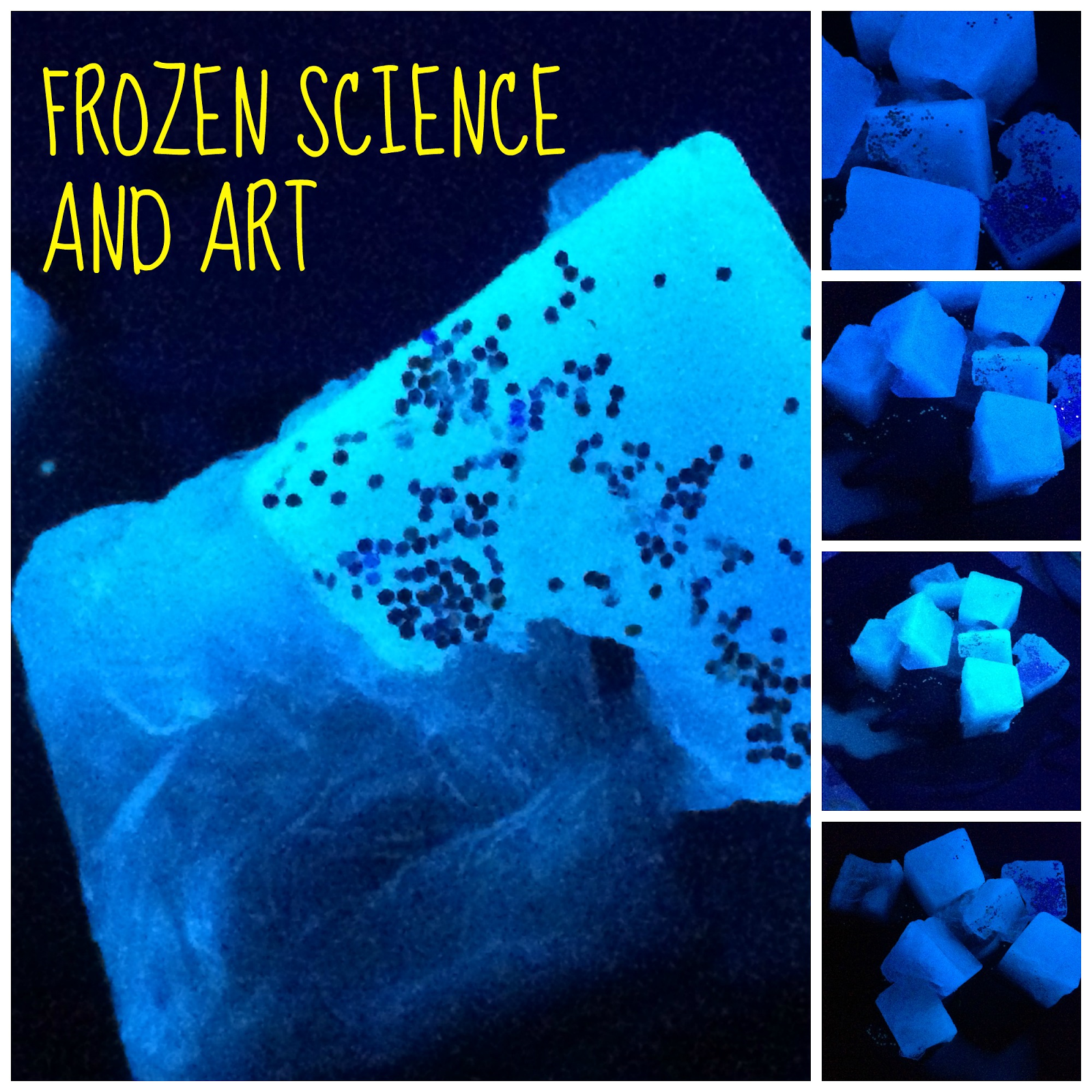 Mini Monets and Mommies: Glow in the Dark Ice Paint: Kids' Science and Art