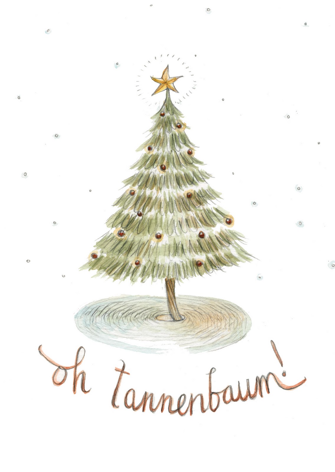 Mary Lundquist Illustration: oh tannenbaum!