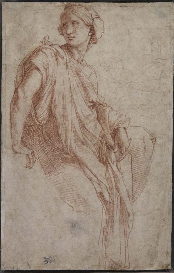 Spencer Alley: Design Drawings for Painted Sibyls (Italian)