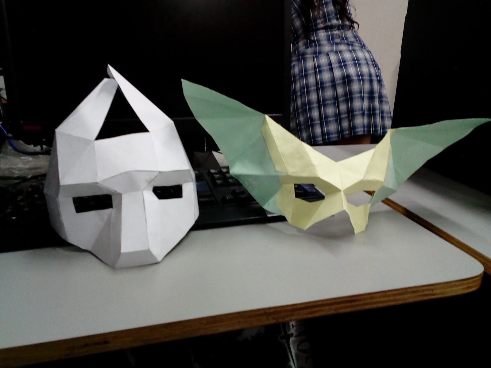 Realización mascara papercraft: noviembre 2017