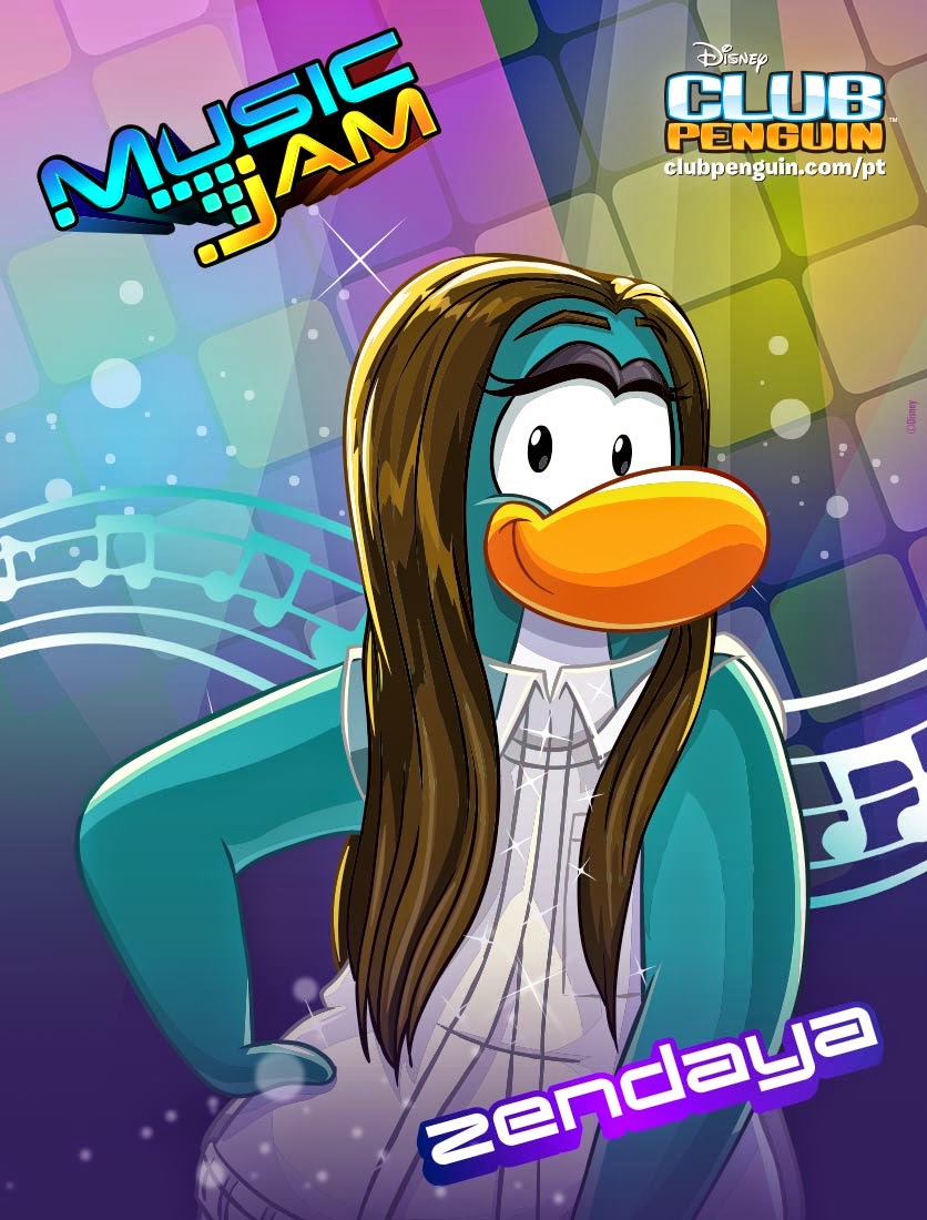 Box Critters - Ondas do CP - Club Penguin: Posters da Music Jam!
