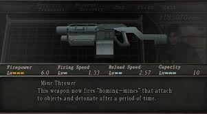 Resident Evil 4: mine thrower