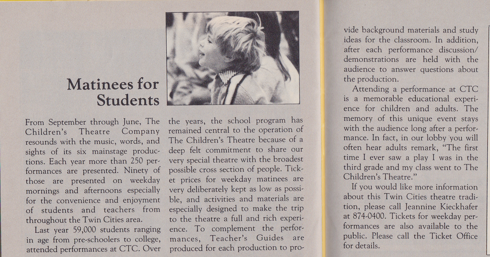 Children's Theatre Company (CTC) and School of Minneapolis Alumni ...