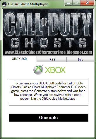 Call of Duty Ghosts Classic Ghost Multiplayer Character DLC