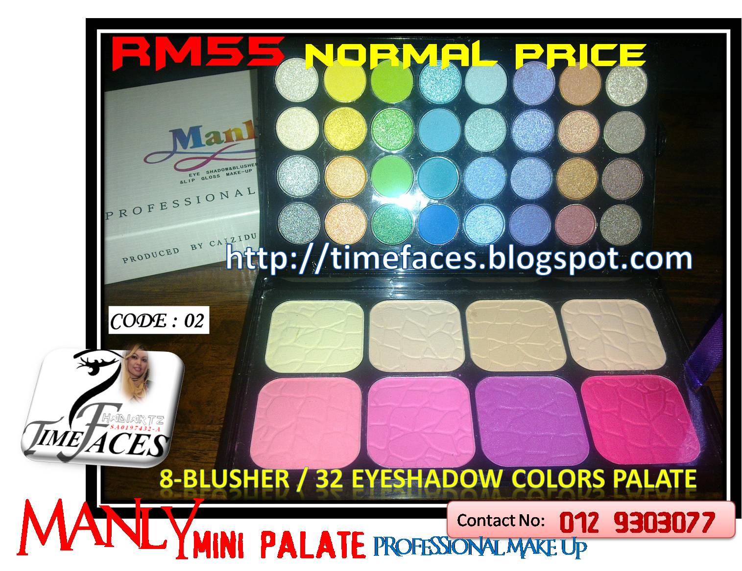 Salam Kecantikkan !: MANLY brand (mini Palate -Blusher+Eyeshadow)