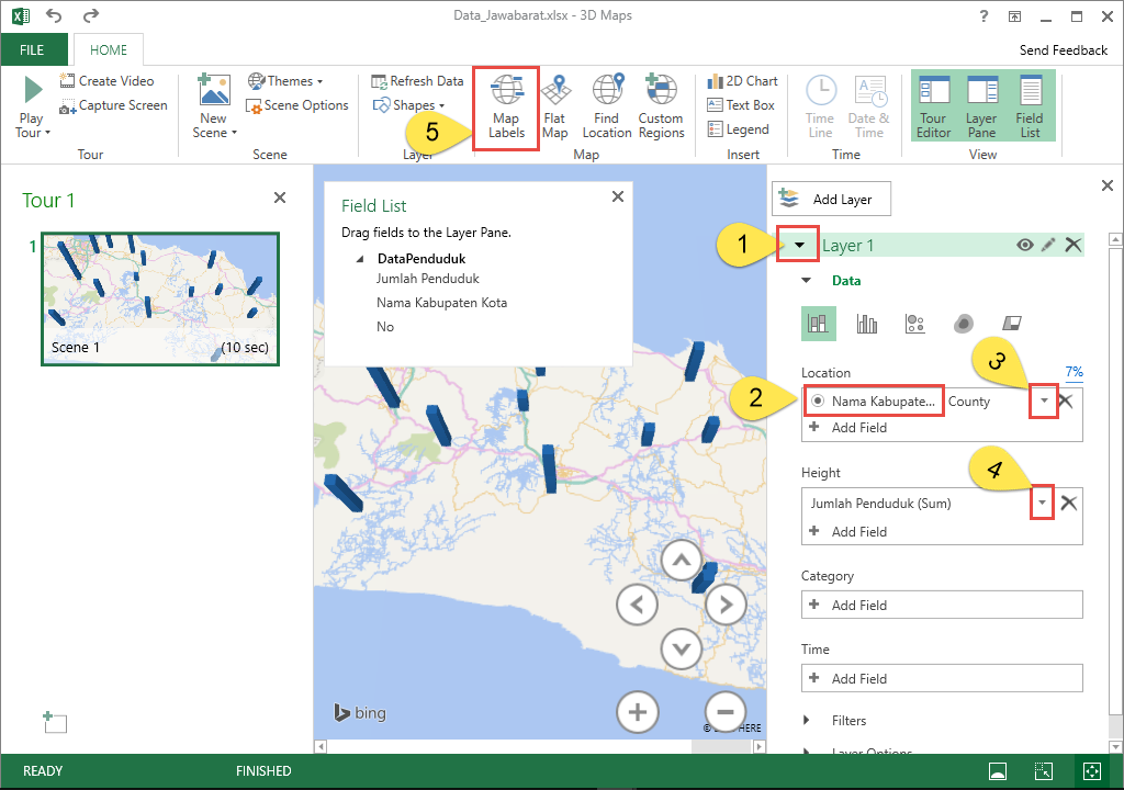Jalil Alwi's Blog: Membuat Tampilan Chart Dengan Microsoft Power Map ...