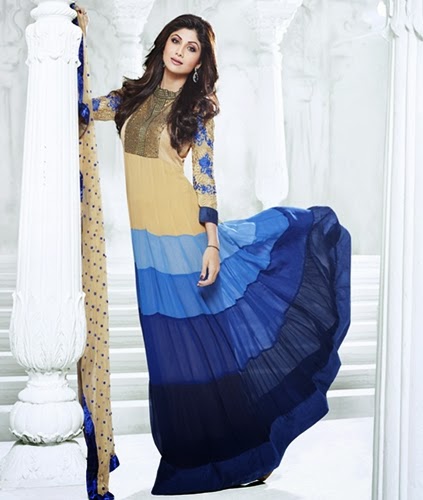 Signature5: Indian Embroidered Frocks Designs 2014/15 | Shilpa Shetty ...