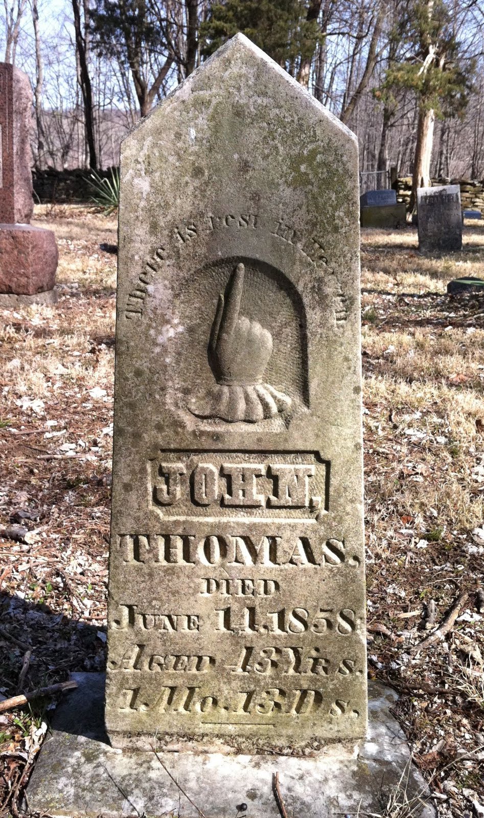 Gravestoned: Grave images: Pointing hands