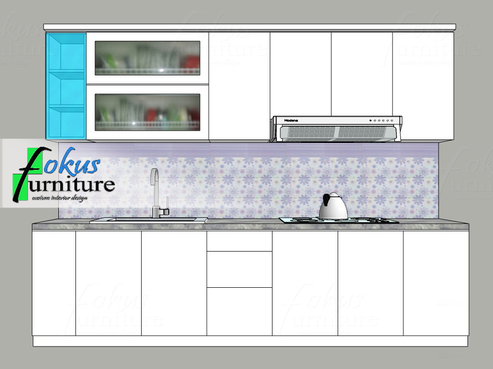 Contoh gambar desain kitchen set