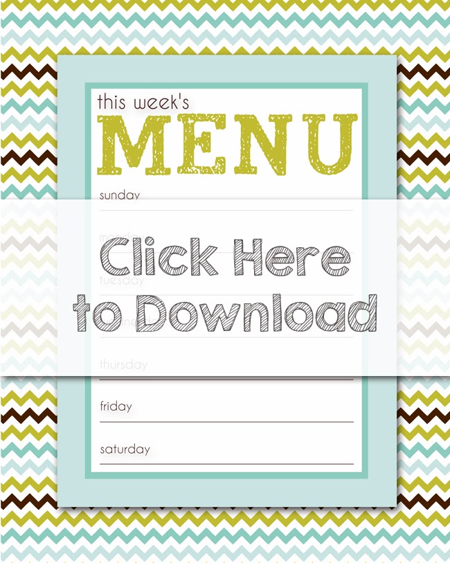 Free Printable Menus | i should be mopping the floor