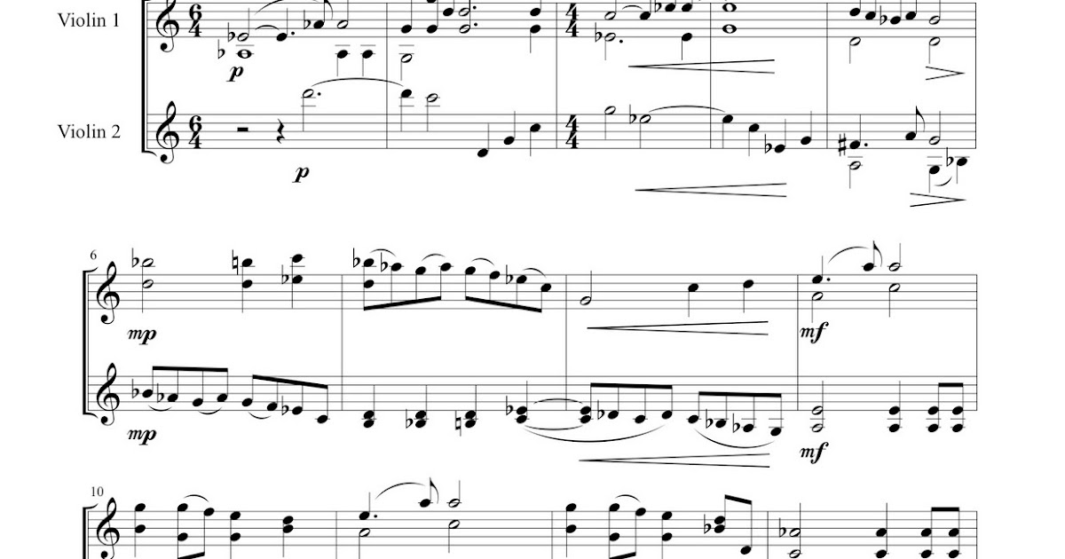 Elaine Fine's Thematic Catalog: Autumn Leaves for Two Violins