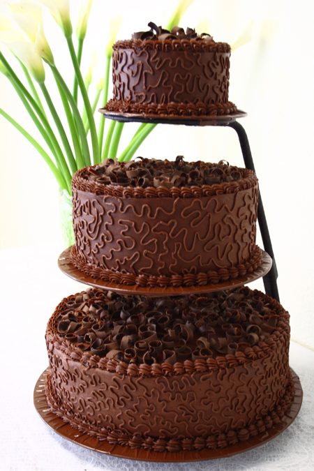 The Best 50 Years: Chocolate on Chocolate DIY Wedding Cake