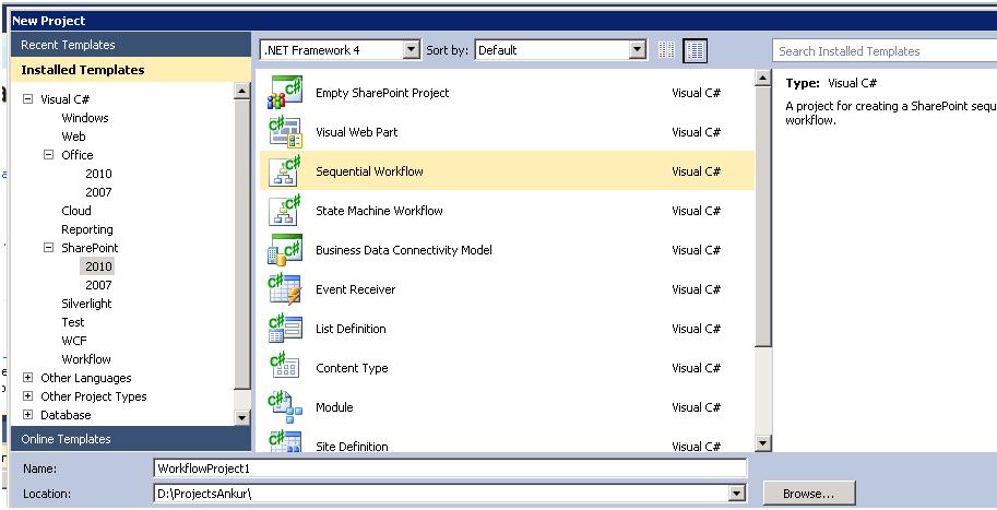 Ankur Madaan: SharePoint 2010 Workflow using Visual Studio 2010