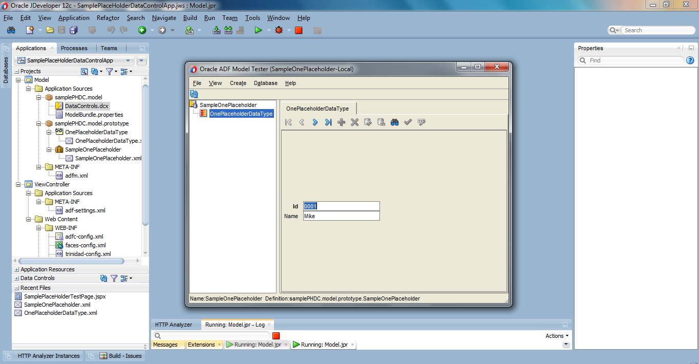 How to create a PlaceHolder Data Control in Jdeveloper 12C ? ~ Oracle ADF 12c (Application ...