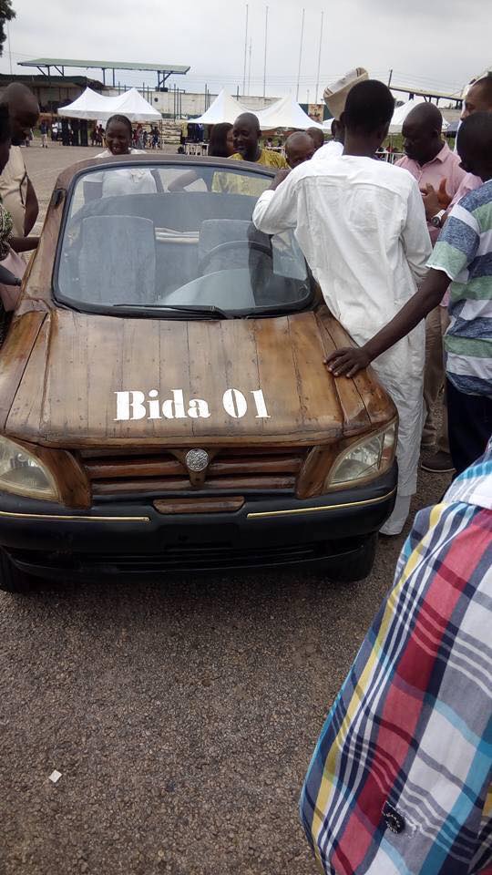 Stella Dimoko Korkus.com: Man from Niger State Drives Wooden Car To ...