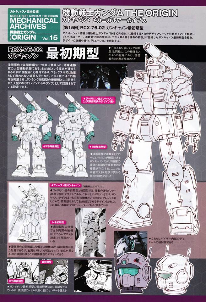 GUNDAM GUY: Mobile Suit Gundam The Origin: Mechanical Archives - Image ...