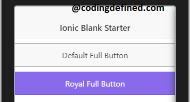 CSS Components in Ionic - Buttons - Coding Defined