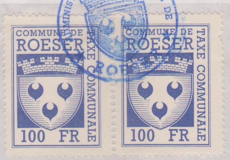 Luxembourg Communal Revenue Stamps: Roeser