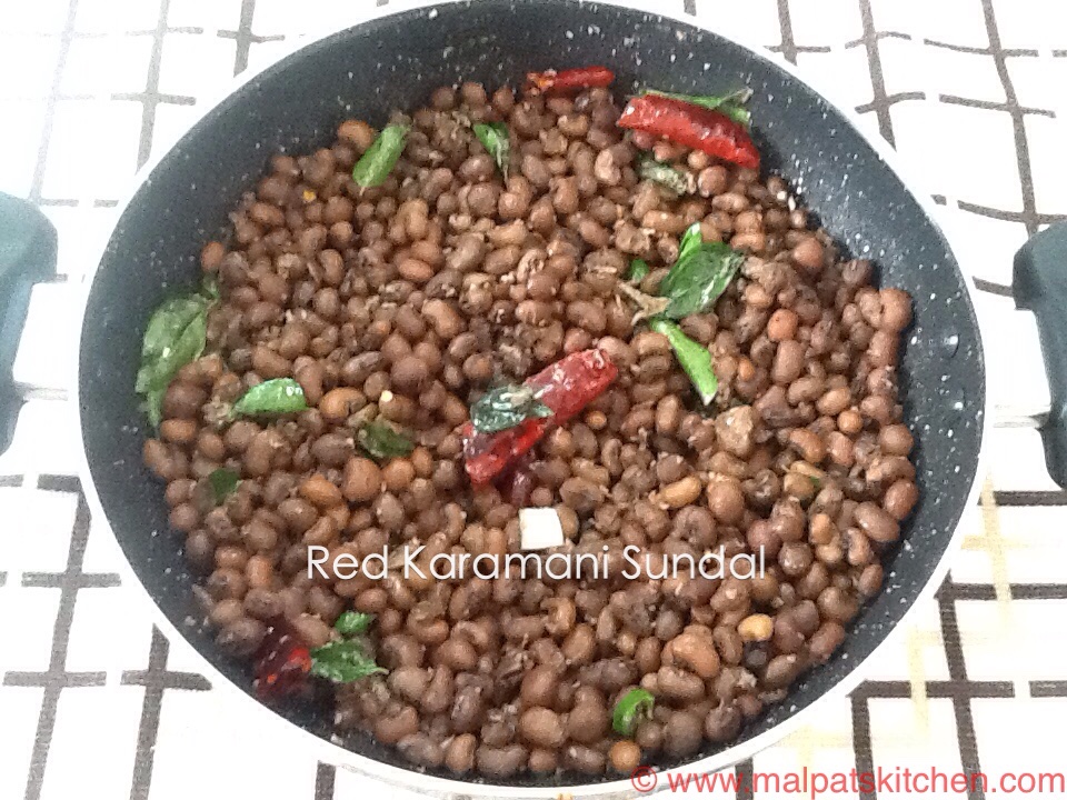 RED KARAMANI SUNDAL / BLACK EYED RED CHICKPEAS / COW PEAS ~ Malpats Kitchen