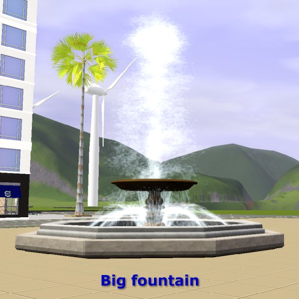Simming in Magnificent Style: Big fountain