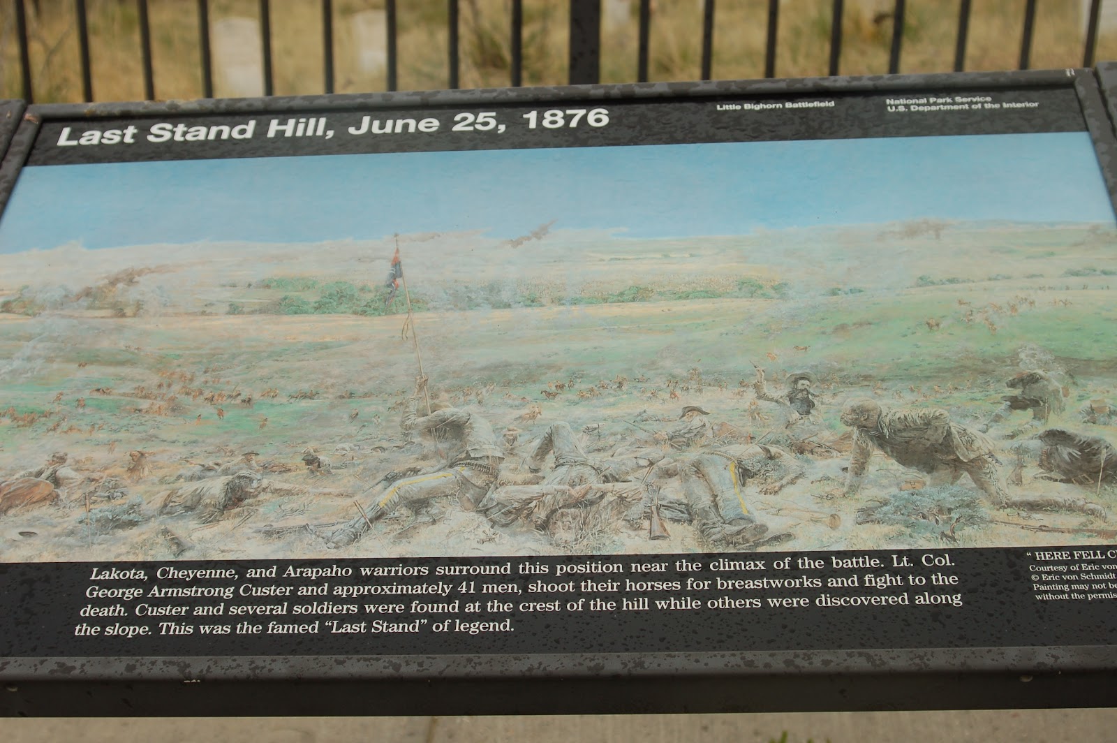 Nan and Bear on the Road: Hail, Custer's Last Stand
