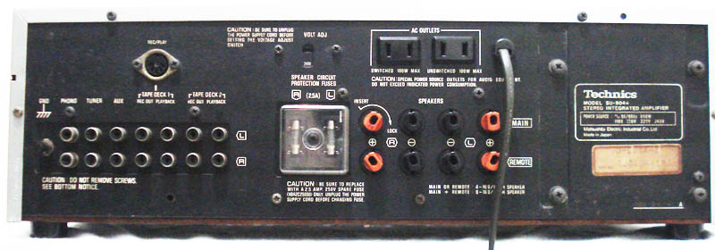 SPACE AUDIO: TECHNICS Amplifier 8044 & Tuner ST-Z200S