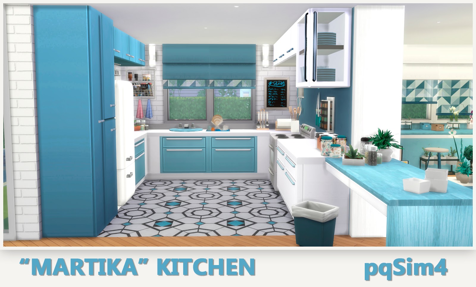 "Martika" Kitchen. Sims 4 Custom Content.