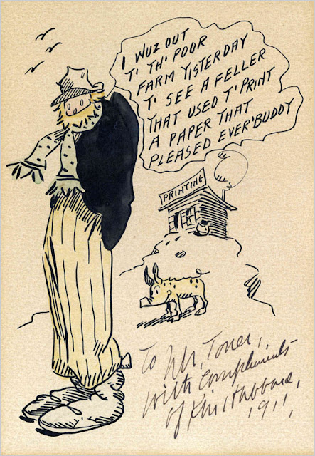 Hoosier Cartoonists: James Whitcomb Riley on Abe Martin
