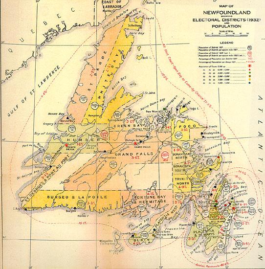 Newfoundland map, Map, Newfoundland