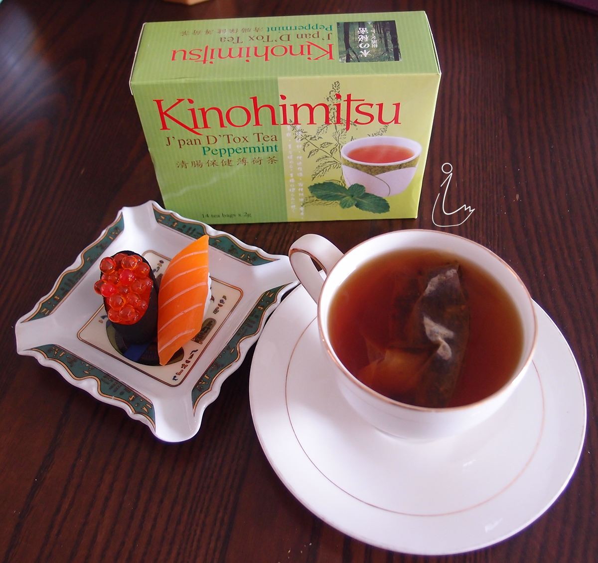 The Swanple: Review: Kinohimitsu J'pan Peppermint D'Tox Tea