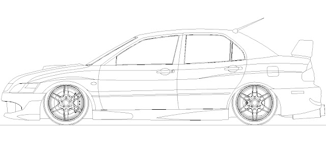 Mitsubishi Lancer Evo Coloring Pages Coloring Pages