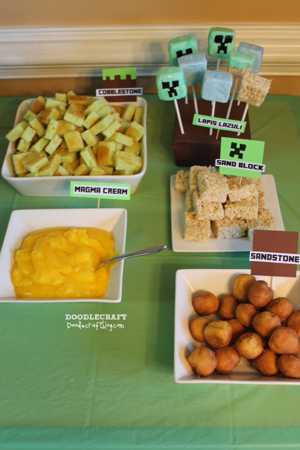 Minecraft Party Food
