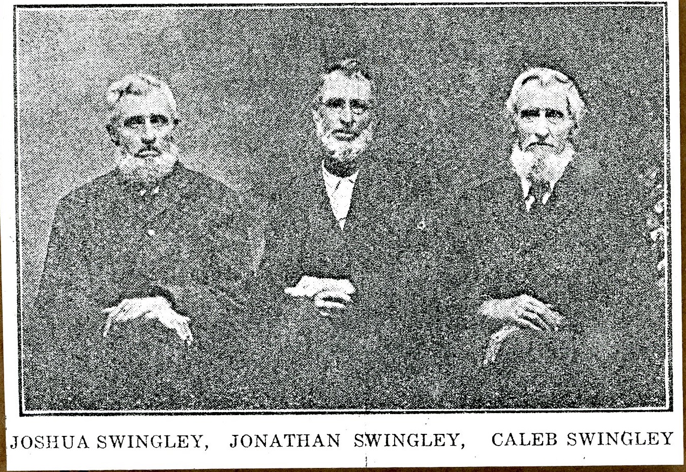 From the Pages of History: 8. Joshua and Caleb Swingley, Randolph ...