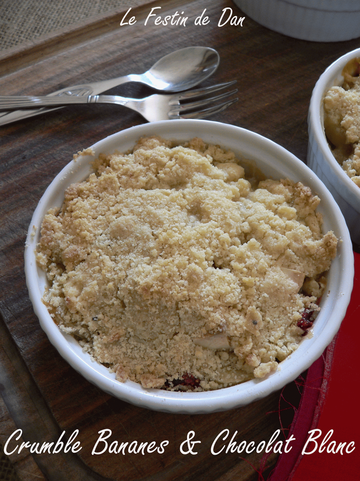Le Festin de Dan: Crumble Banane & Chocolat Blanc