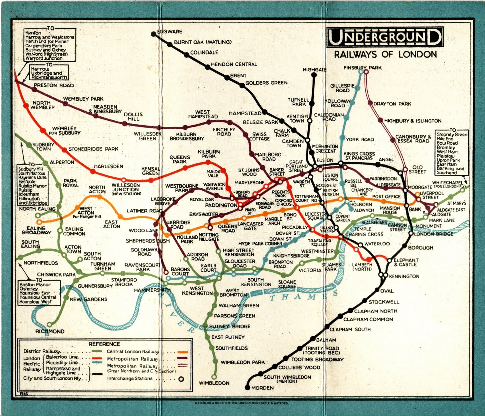 Histoire et chronologie des plans du métro de Londres: Fred H ...