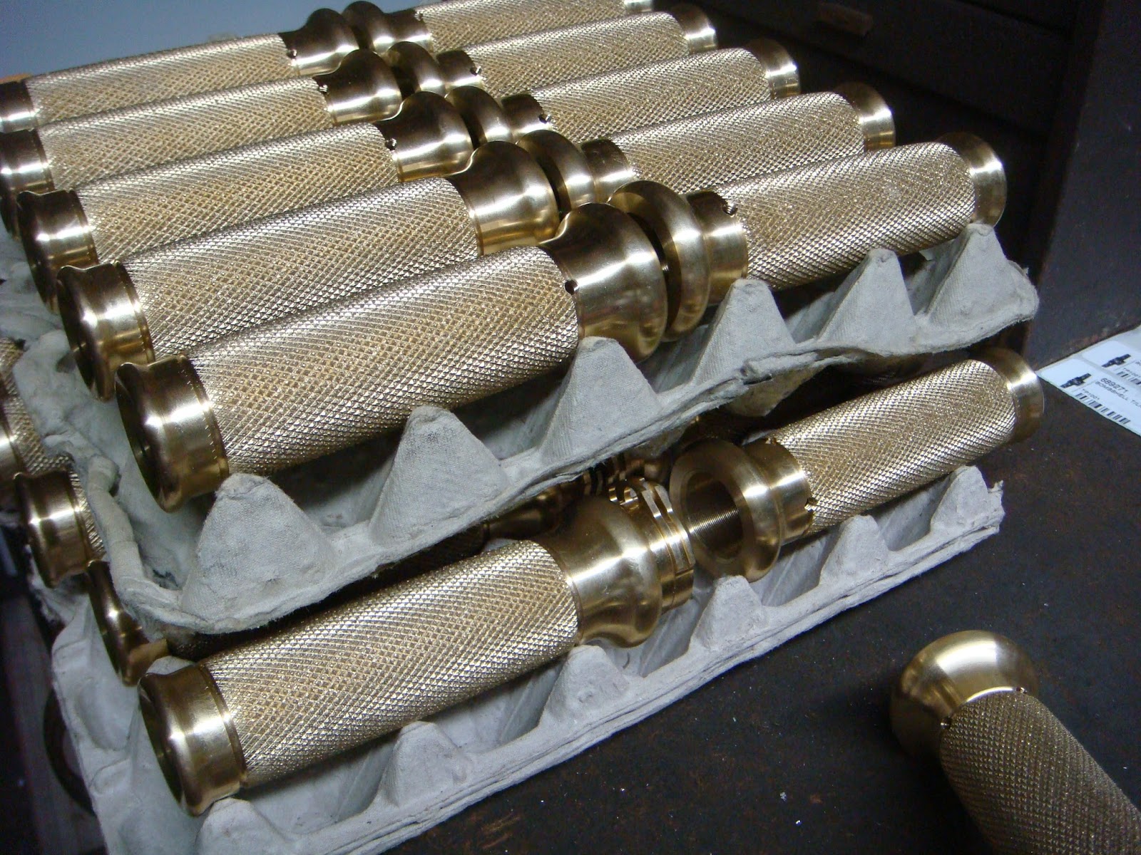 MOTOMO: Brass Motorcycle Grips