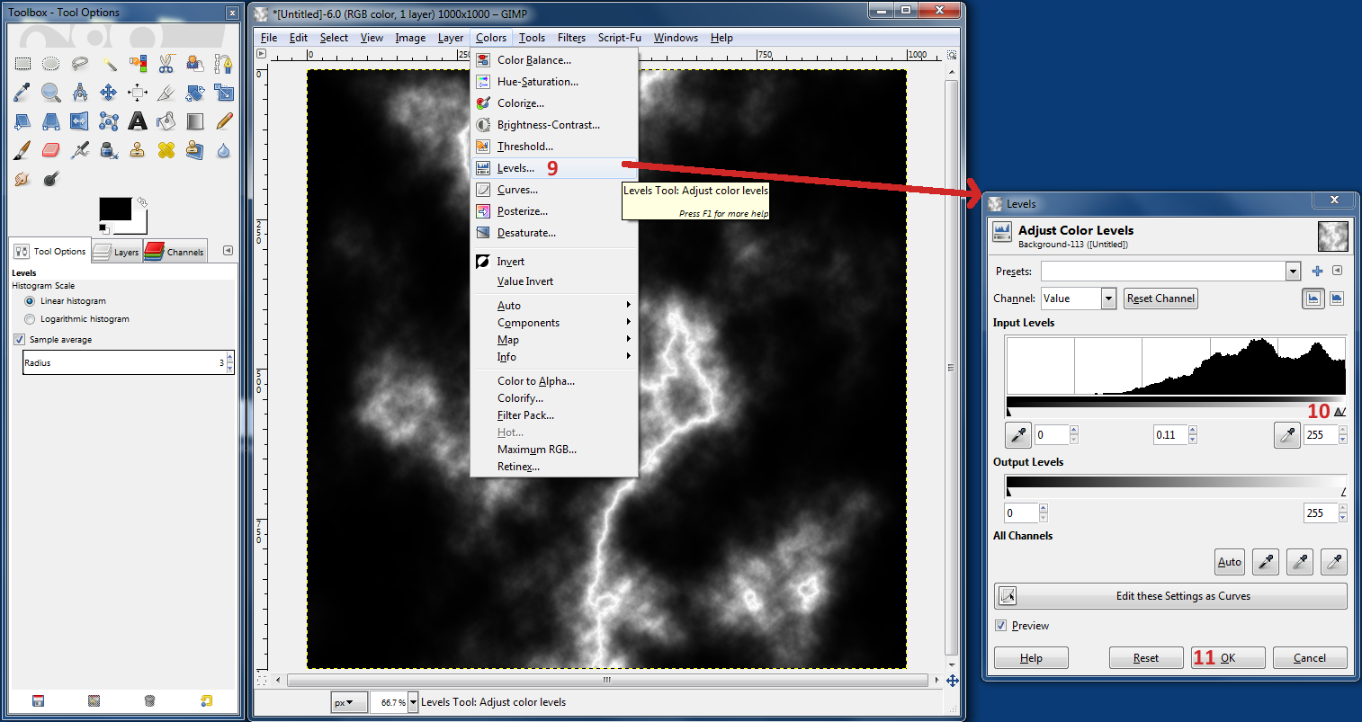 Clown Fish Cafe: How to Create Lightning Bolts with GIMP