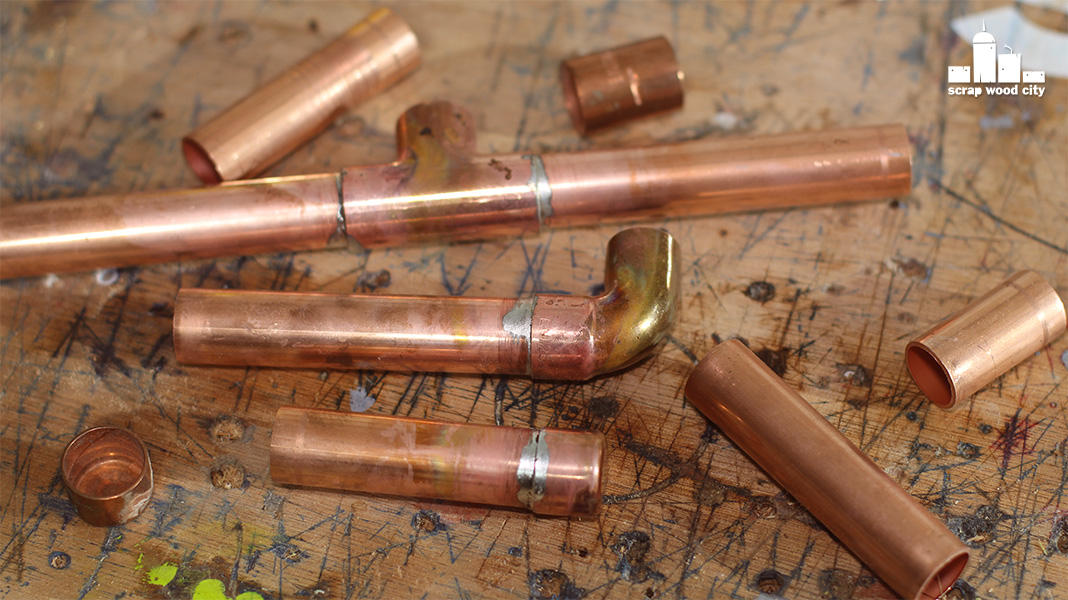 scrap wood city: How to solder copper pipes