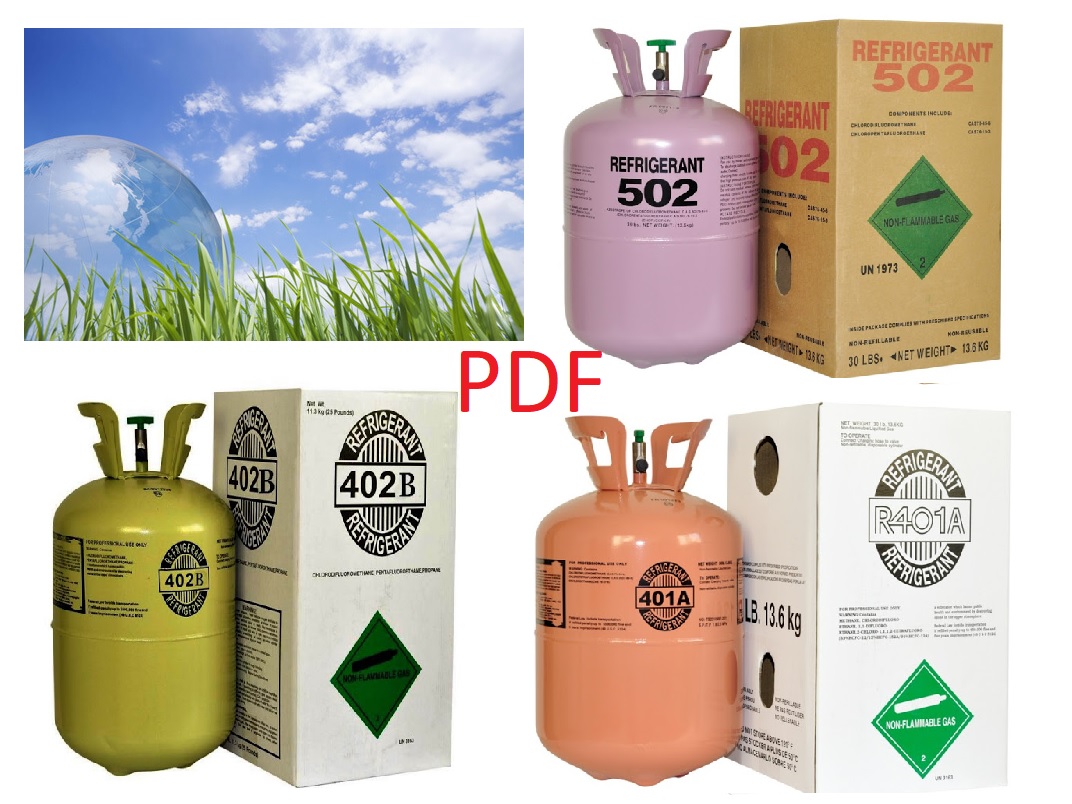 "Ficha Tecnica" Refrigerantes R-502, R-401A, R401B PDF | Refrigeracion ...