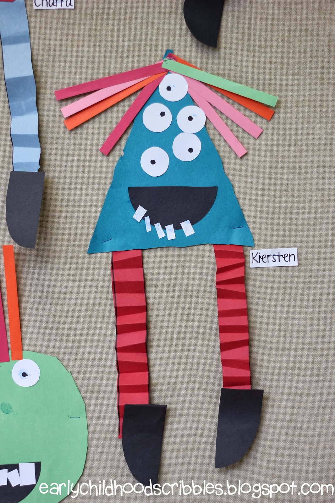 Early Childhood Scribbles: Shape Monster Glyph