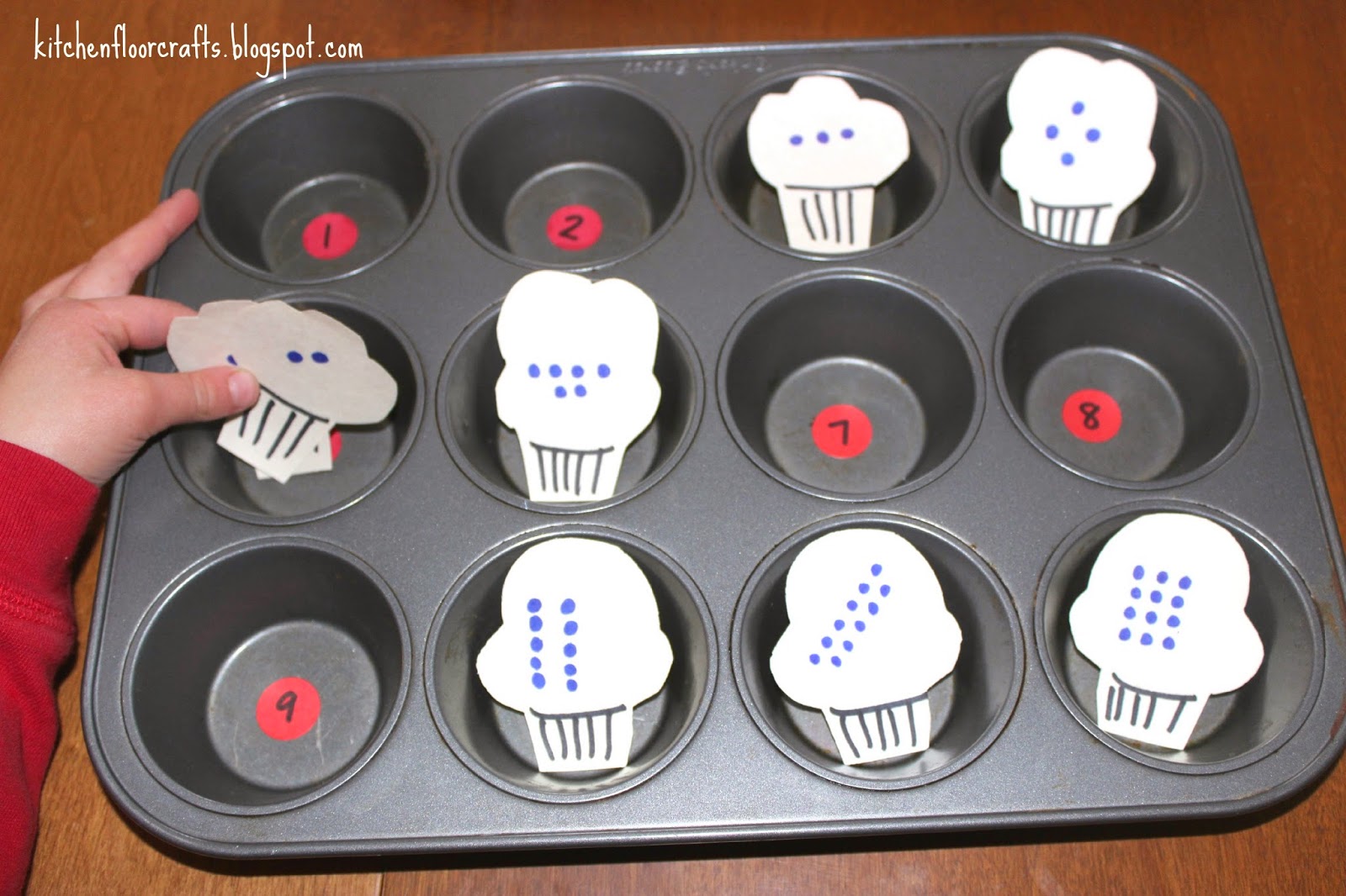 Kitchen Floor Crafts: Moose Muffins Math Game