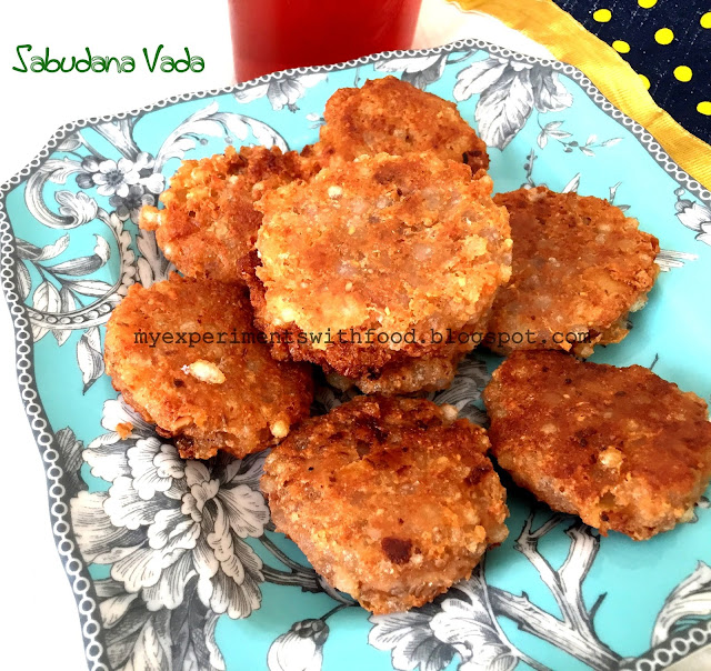 My Experiments With Food: Sabudana Vada/ Crispy Sago (Tapioca Pearls ...