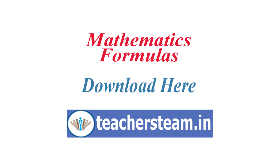 Mathematics Formulas all at one place useful for SSC 10th Class ...