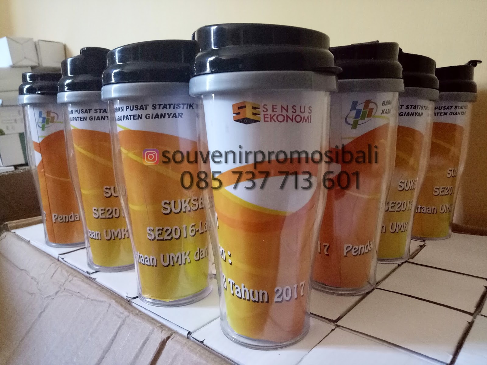 JUAL TUMBLER/BOTOL MINUM PROMOSI BISA CUSTOM PRINTING LOGO DI DENPASAR BALI