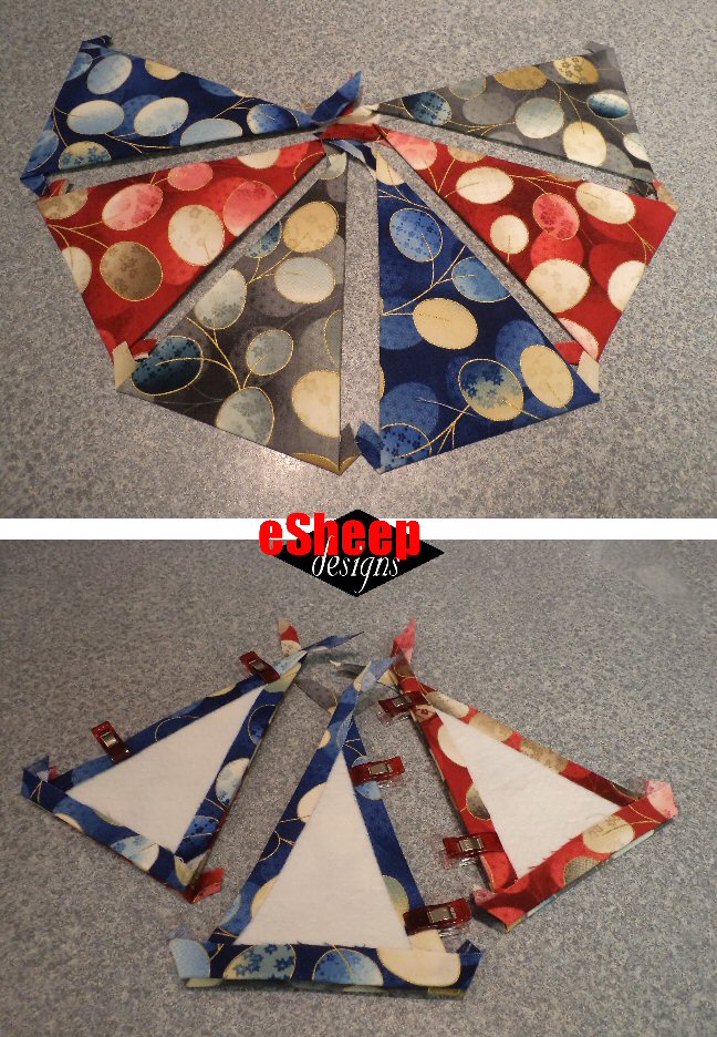 eSheep Designs: Free Pattern/Tutorial: Dimensional "Paper" Pieced Ornament