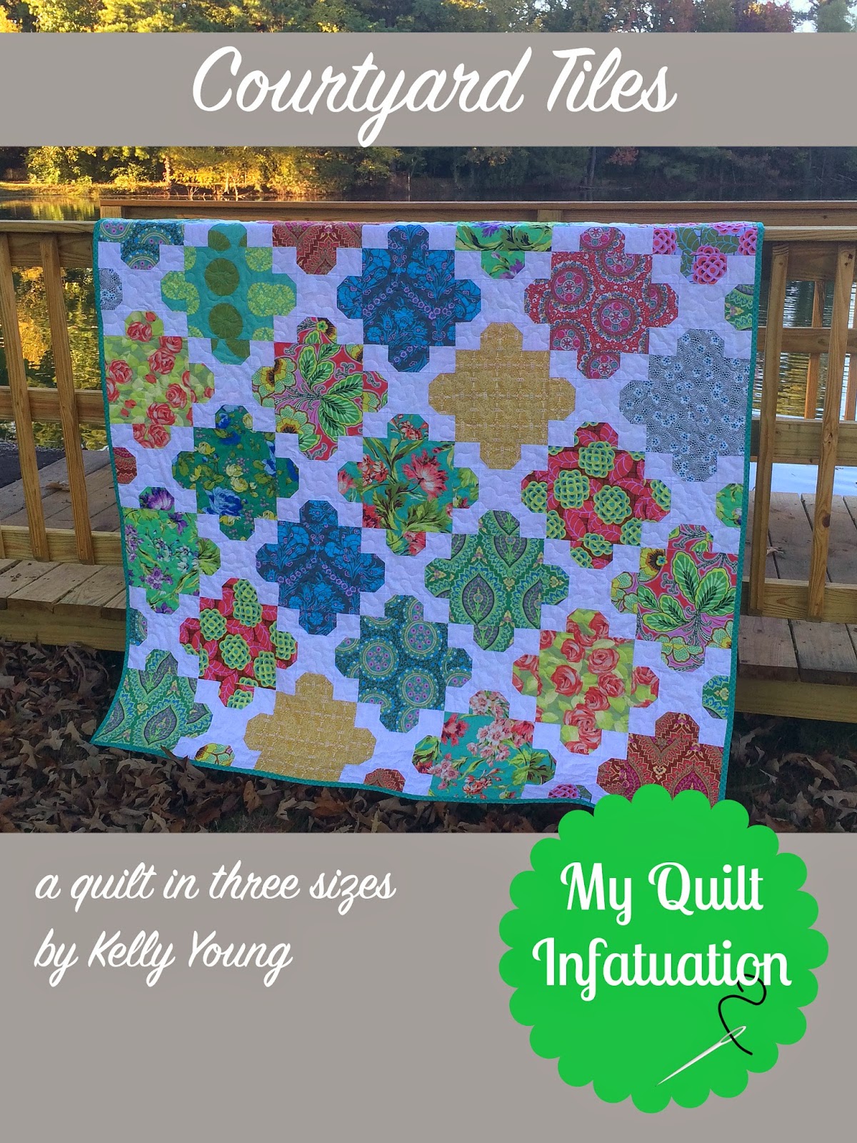 My Quilt Infatuation: Courtyard Tiles Pattern is Finished!