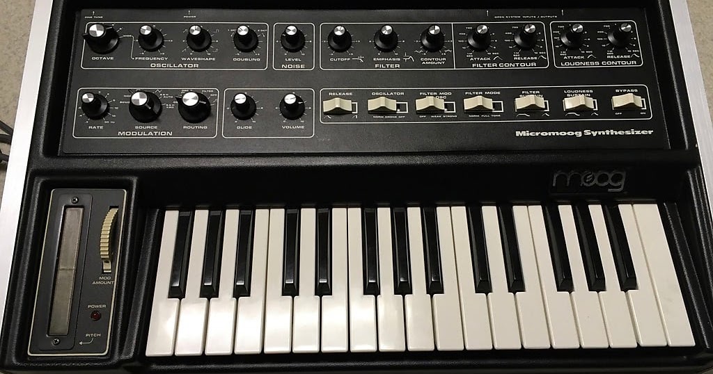 MATRIXSYNTH: Moog Micromoog Synthpro Serviced SN 7691