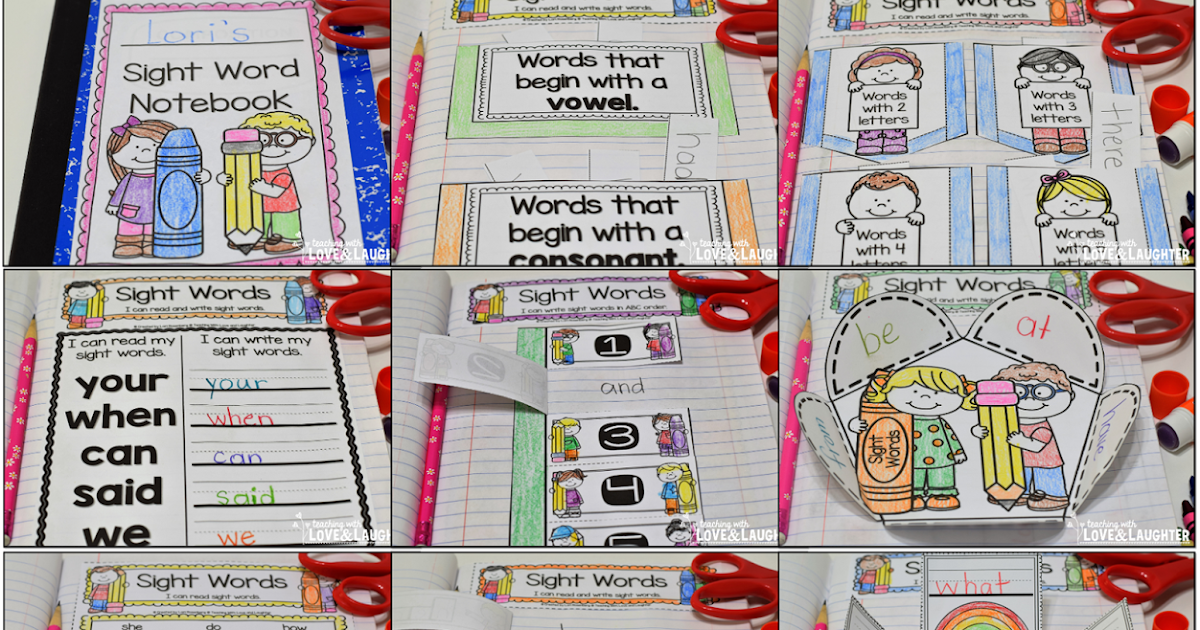 Teaching With Love and Laughter: Fry Word Interactive Notebooks {Editable}