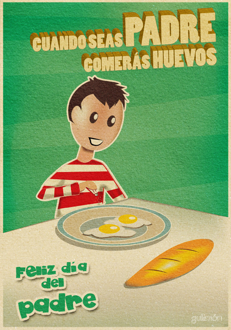 Los dibujos de Gulia: Cartel para el día del Padre