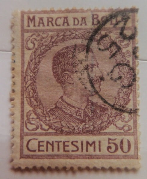 CULTURA FILATELICA: Marca da bollo del Regno d'Italia da 50 cent ...